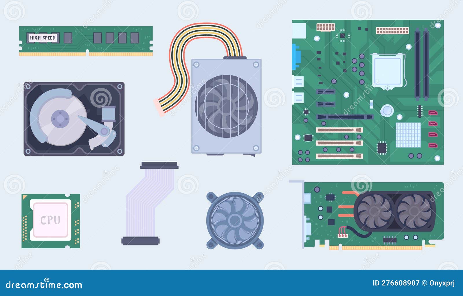 Computer Components. Electric Diy Controllers for Circuit Board ...