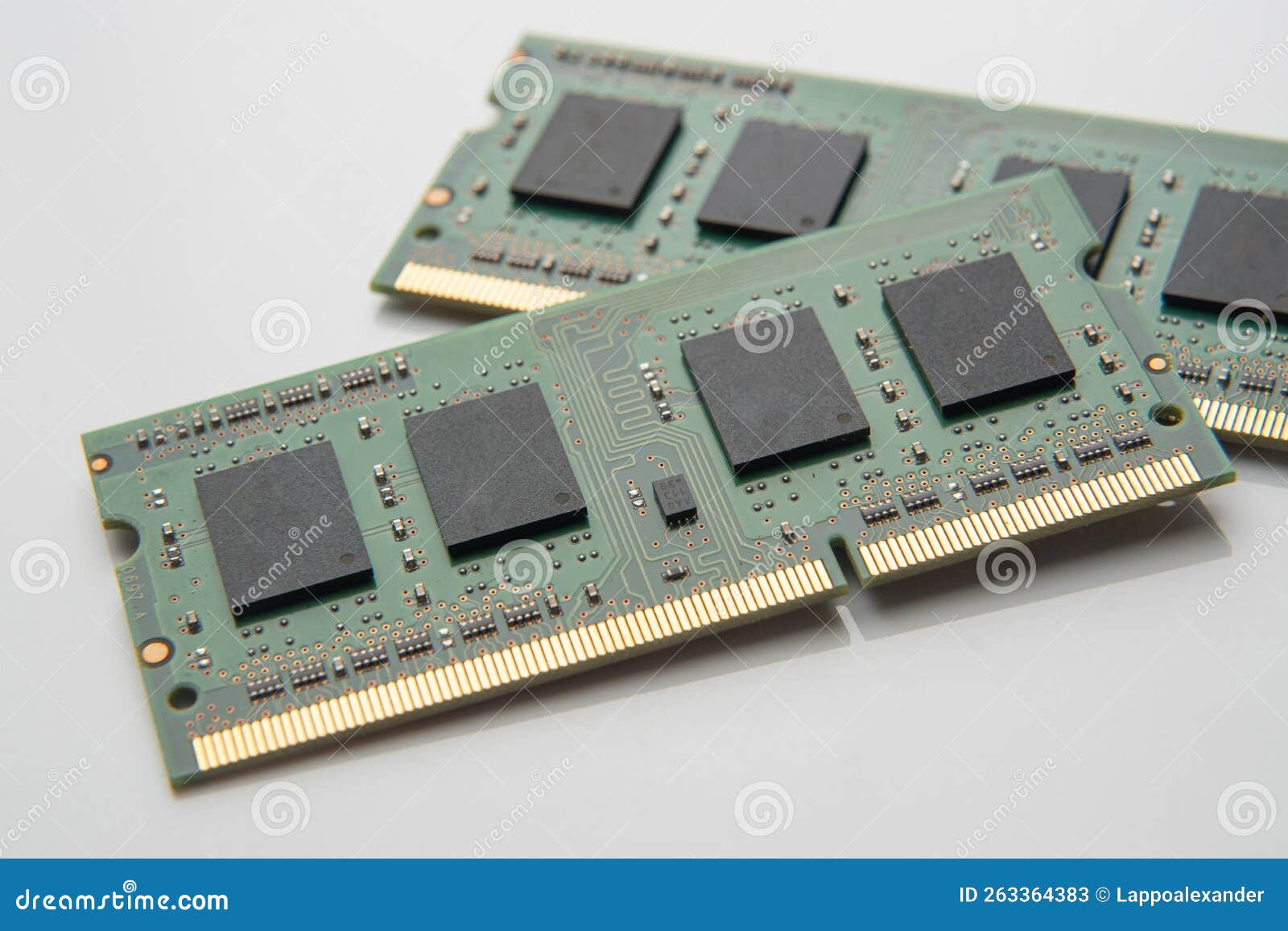 Computer Components, Two Sticks of RAM Stock Image - Image of order ...