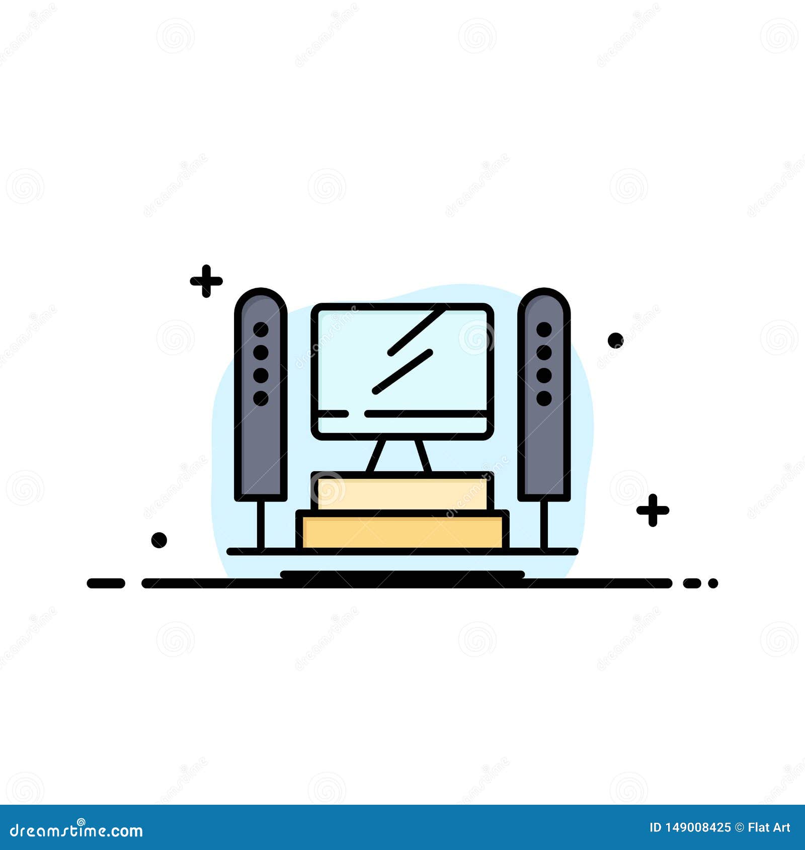 Computer, Computing, Server, Cpu Business Logo Template. Flat Color ...