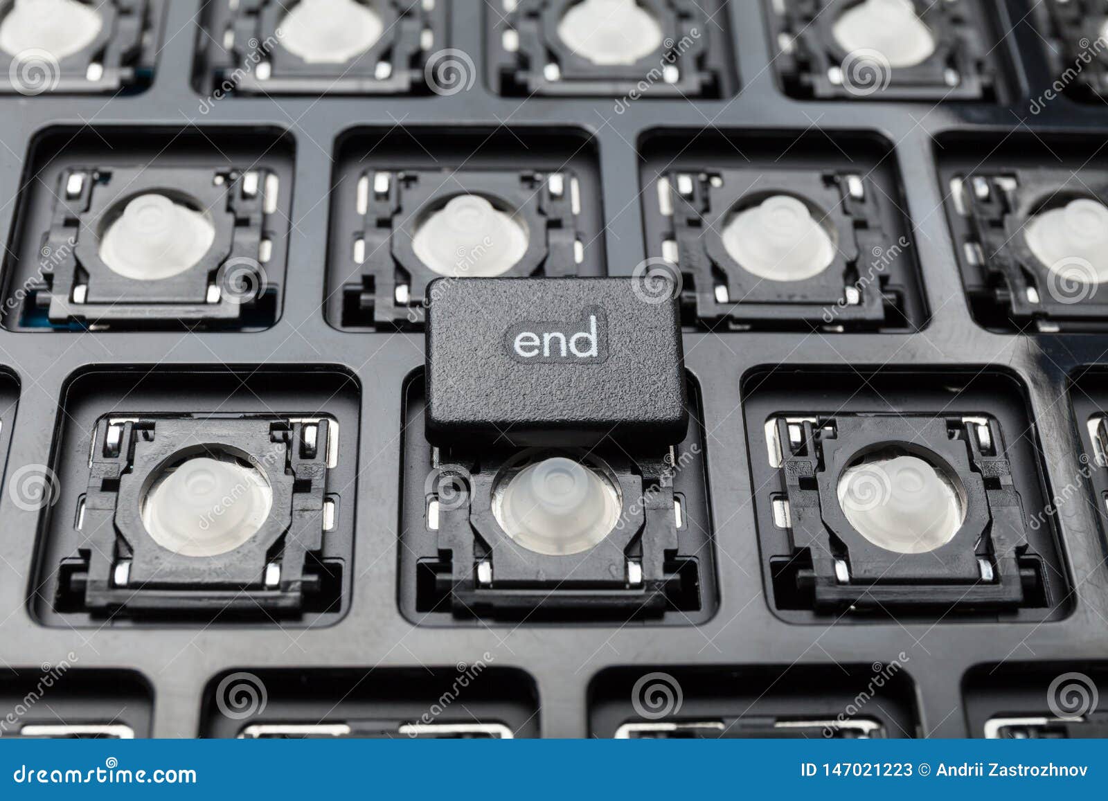 Computer Concept Background, End Button Stock Image - Image of ...