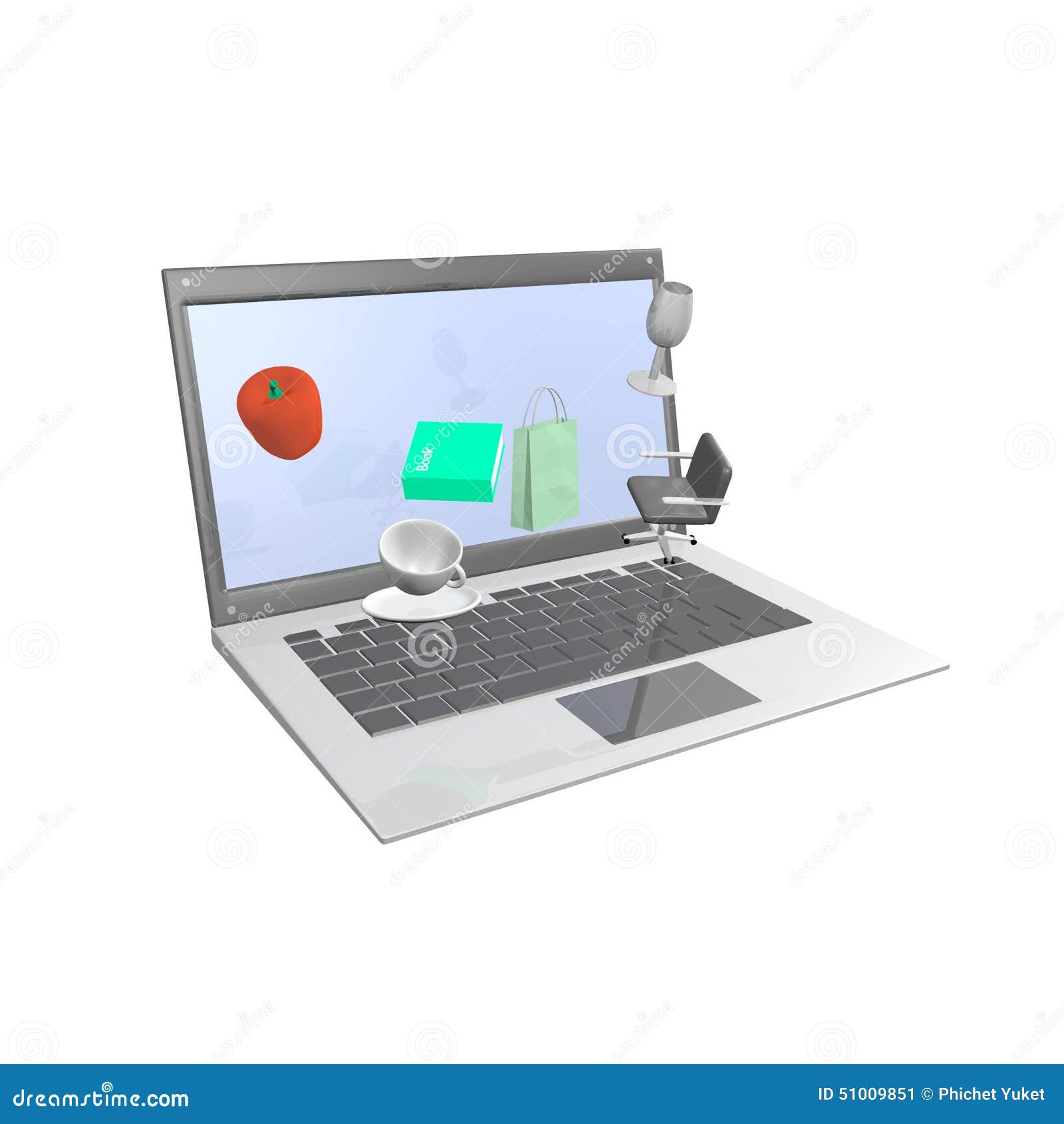 Computer concept stock illustration. Illustration of illustrations ...