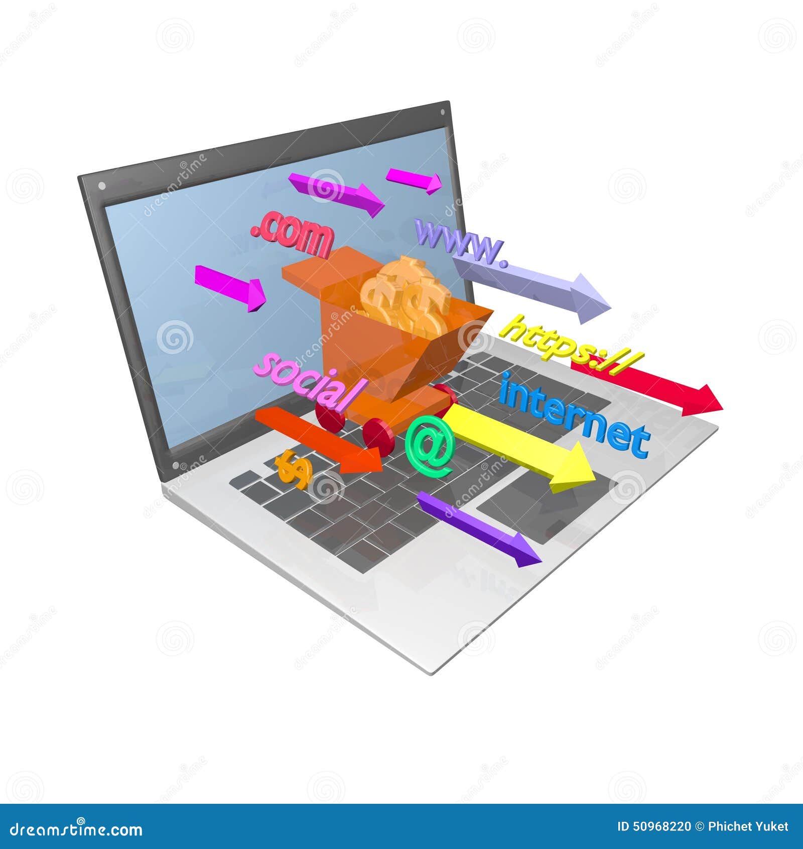 Computer concept stock illustration. Illustration of equipment - 50968220