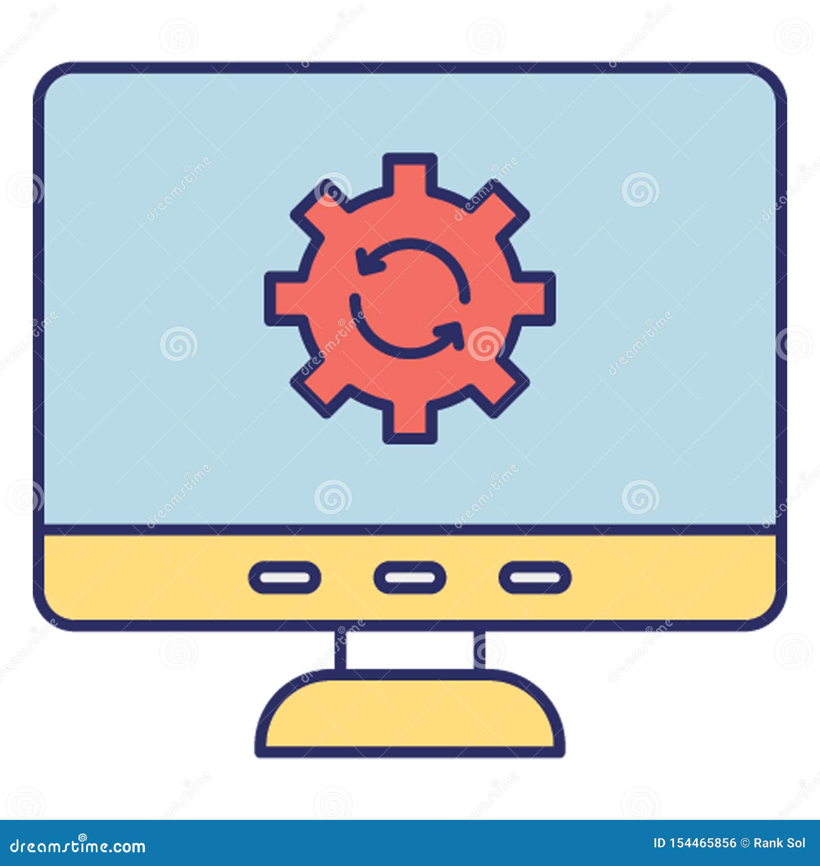 Computer Configuration, Computer Maintenance Vector Icon Which Can ...