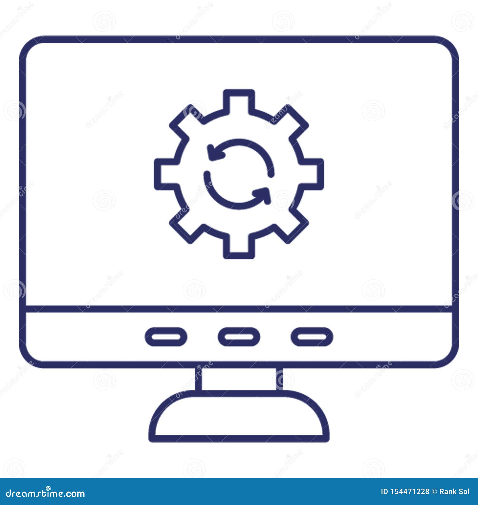 Computer Configuration, Computer Maintenance Vector Icon Which Can ... Computer Configuration, Computer Maintenance Vector Icon Which Can ...