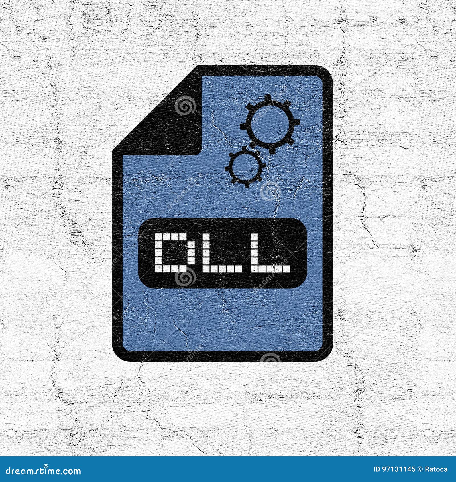 Computer Configuration Dll File Icon Stock Illustration - Illustration ...