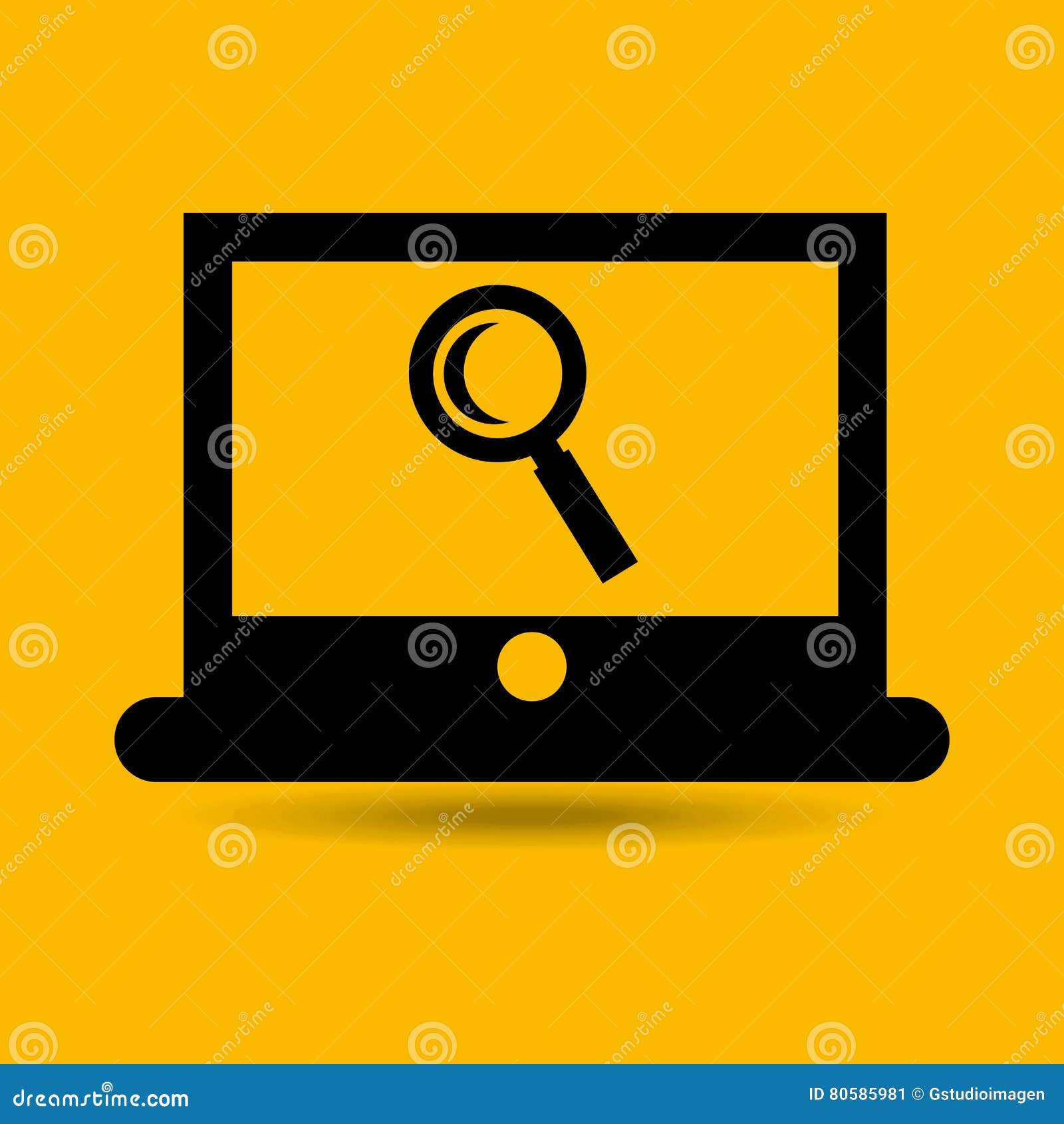 Computer Connected Cloud Browser Stock Vector - Illustration of ...