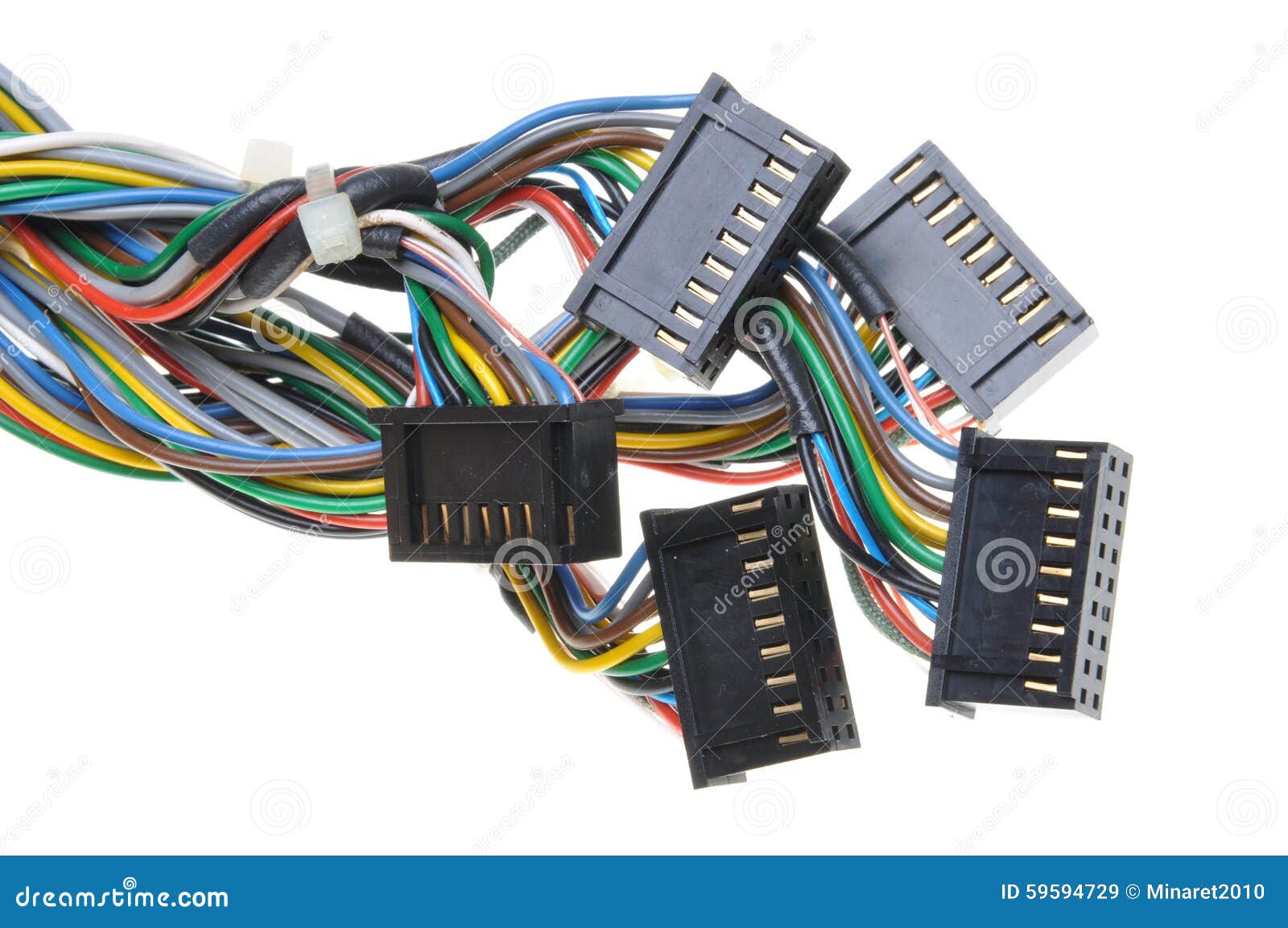 Computer Connection Cables and Plugs Stock Image - Image of device ...