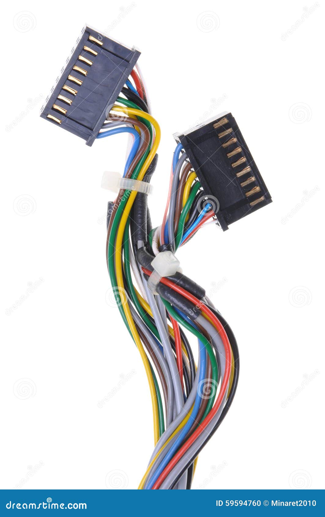 Computer Connection Cables and Plugs Stock Photo - Image of electricity ...