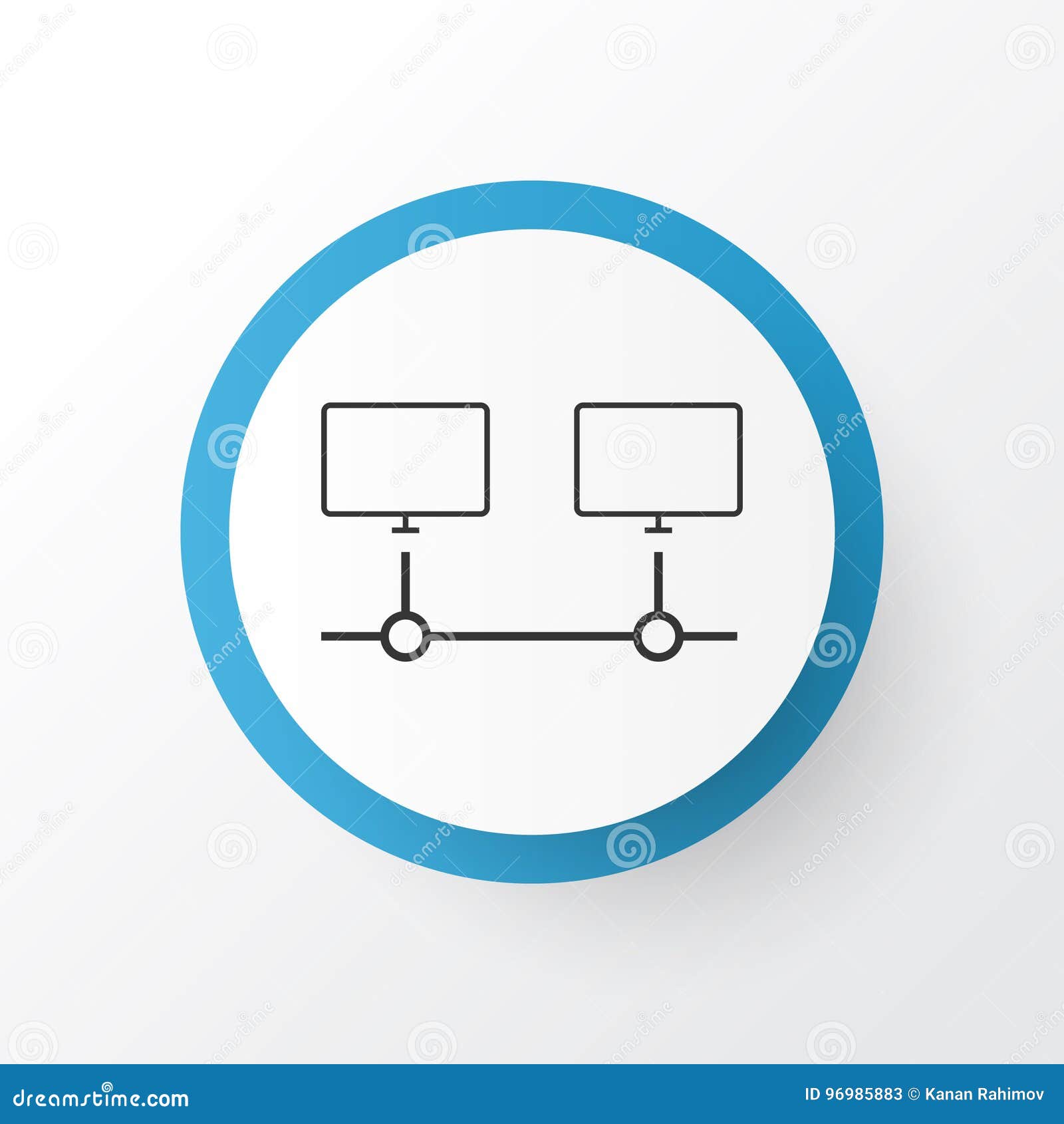 Computer Connection Icon Symbol. Premium Quality Isolated Connected ...