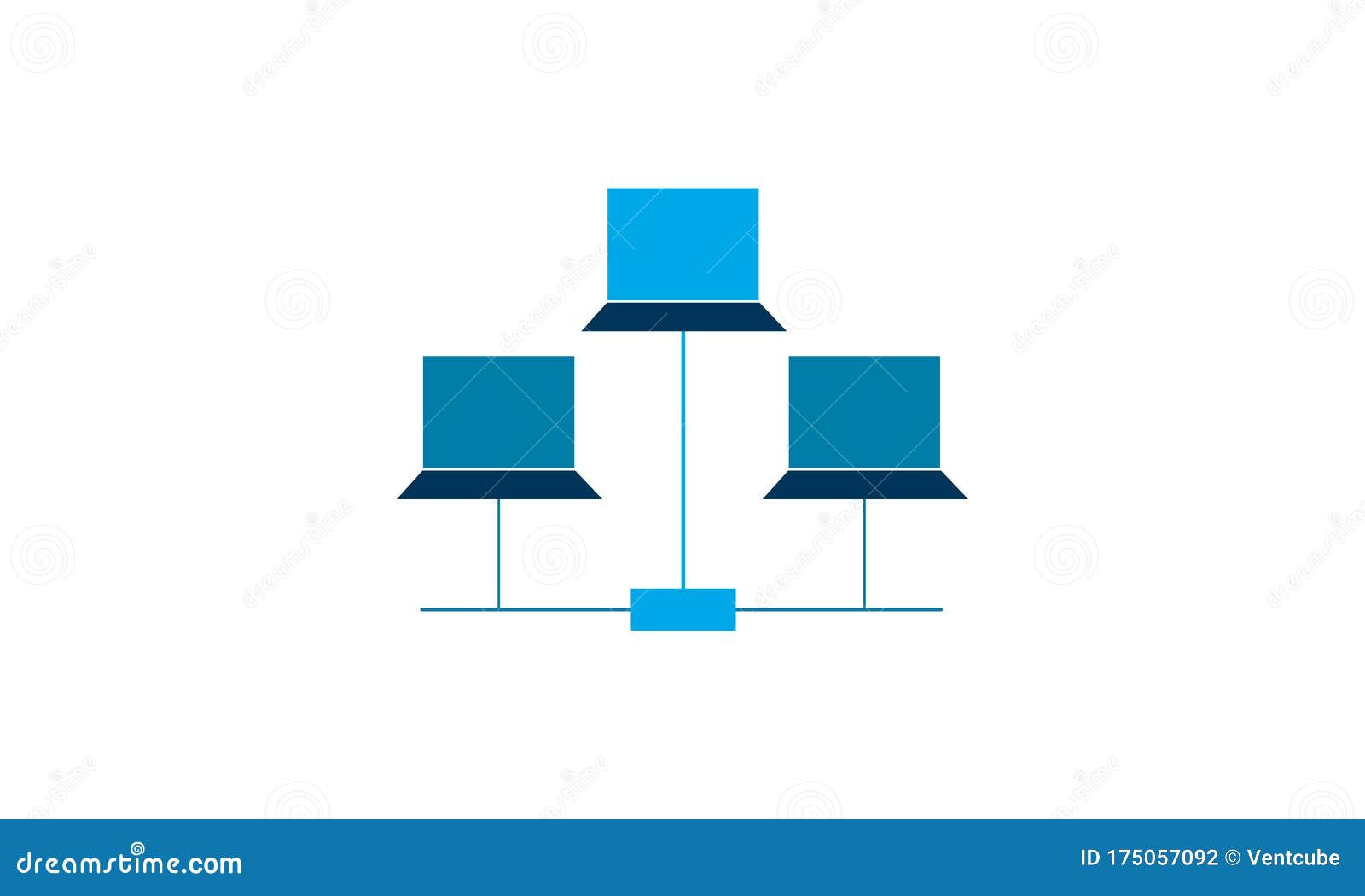 Computer, Connection, Lan, Network, Pc Icon Vector Illustration. Stock ...
