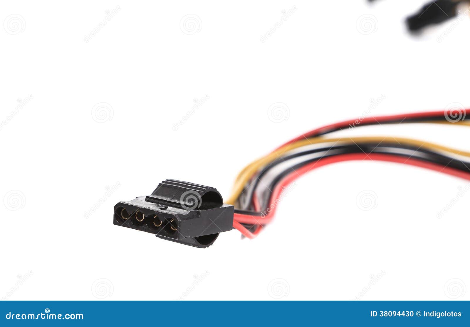Computer connection plugs. stock photo. Image of wire - 38094430