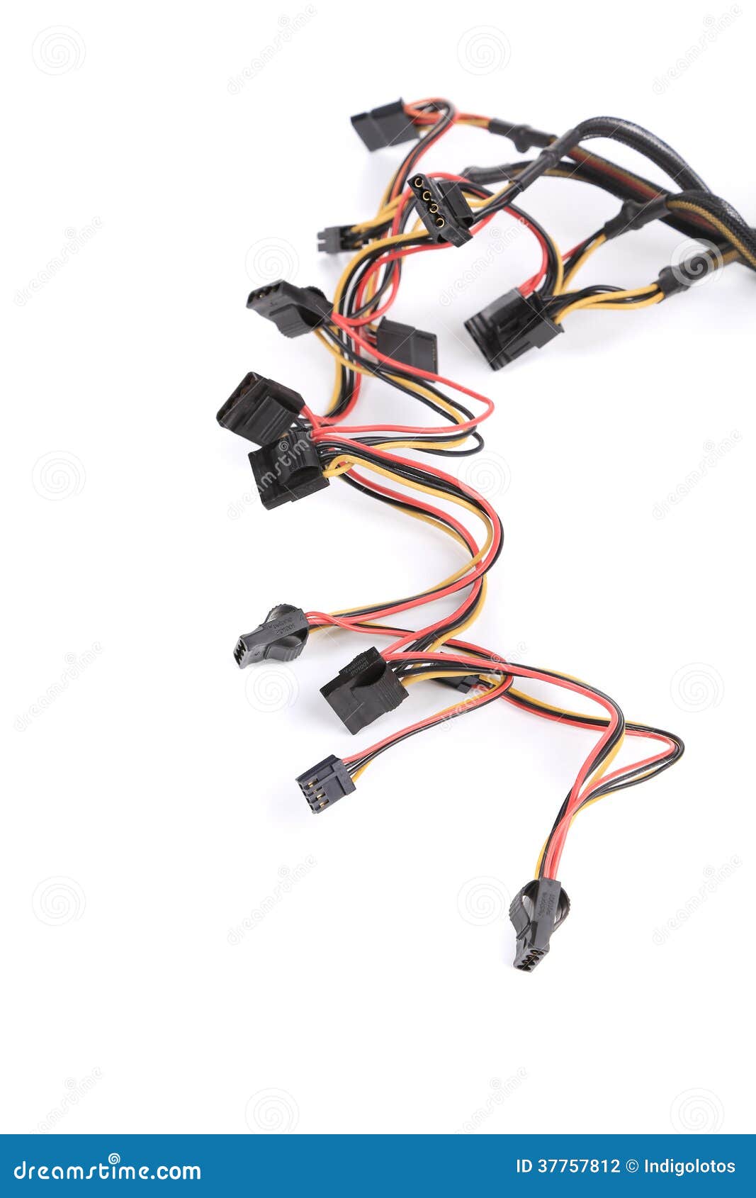 Computer connection plugs. stock photo. Image of white - 37757812