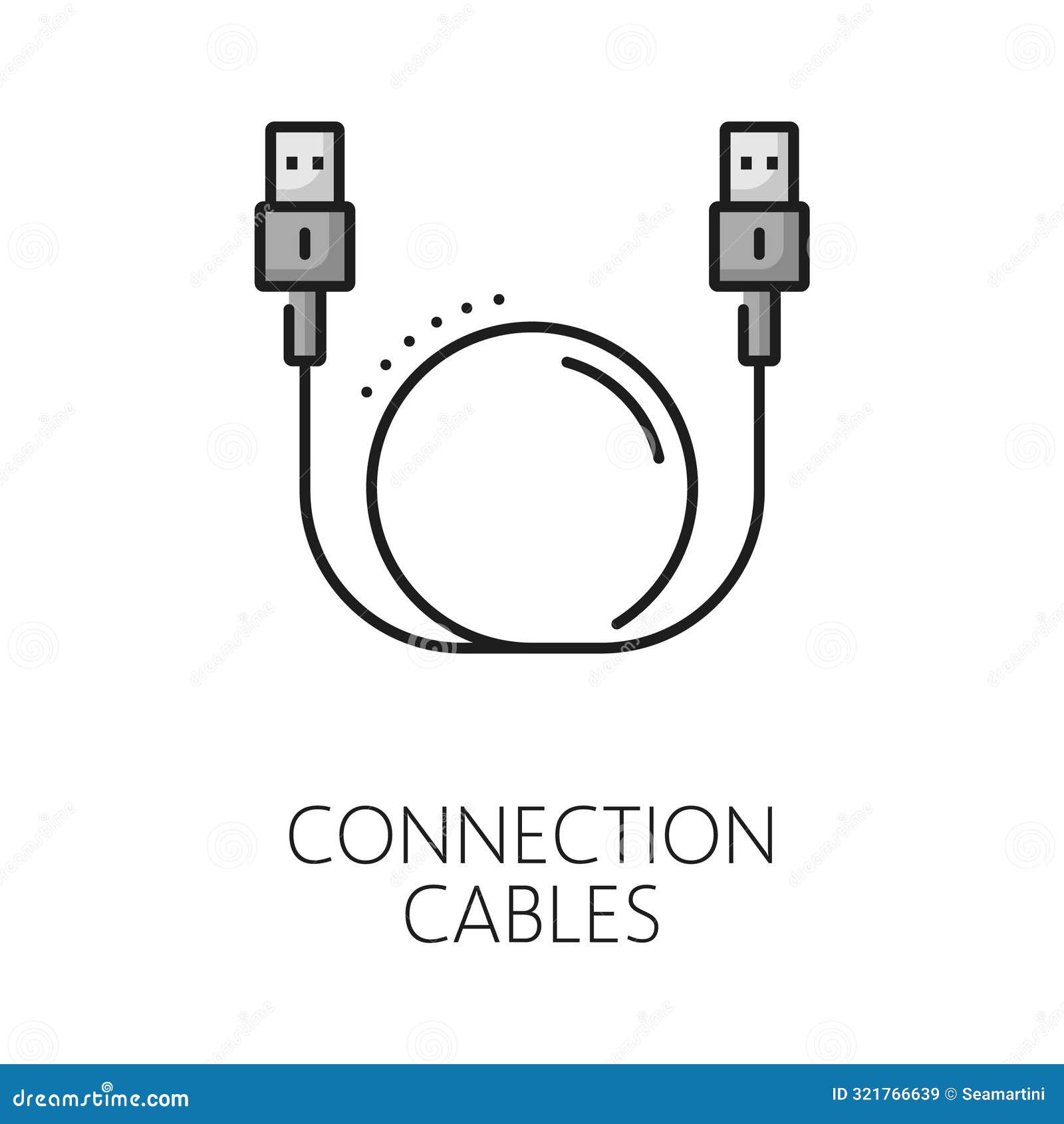 Computer Connection Software Thin Line Icon Stock Vector - Illustration ...