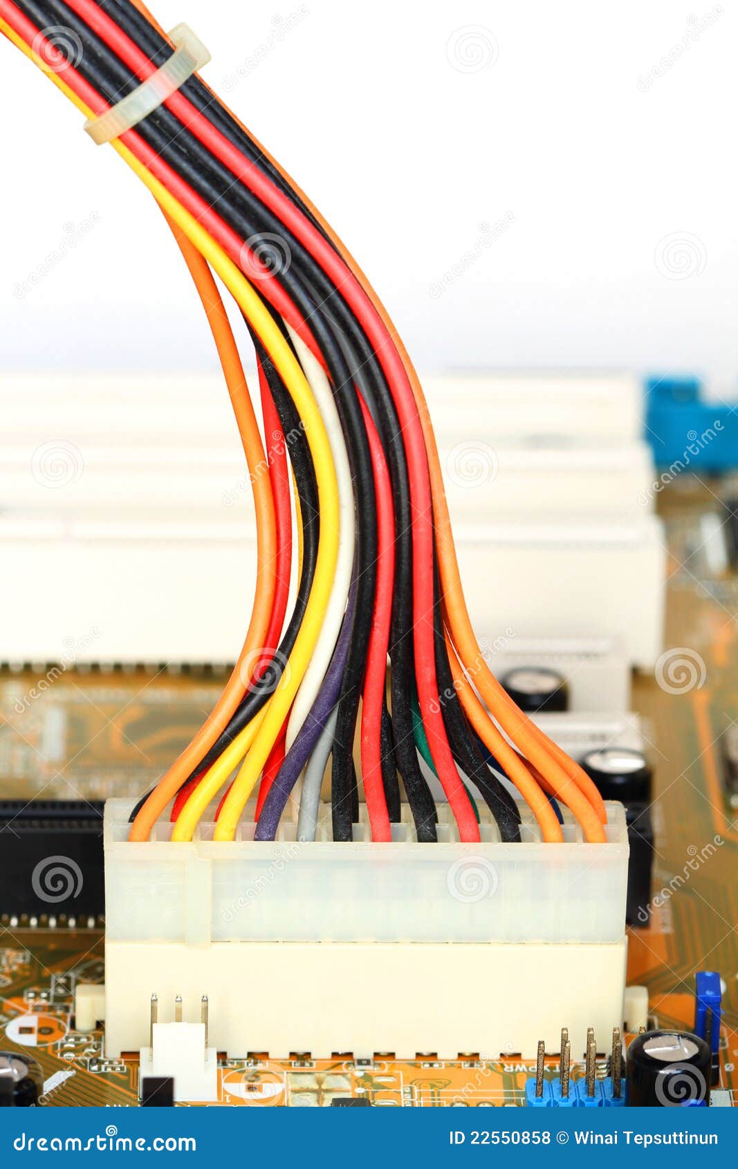 Computer connection wires stock photo. Image of data - 22550858