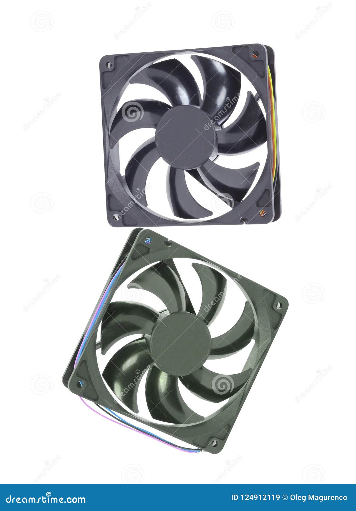 Computer cooler isolated stock image. Image of bearing - 124912119