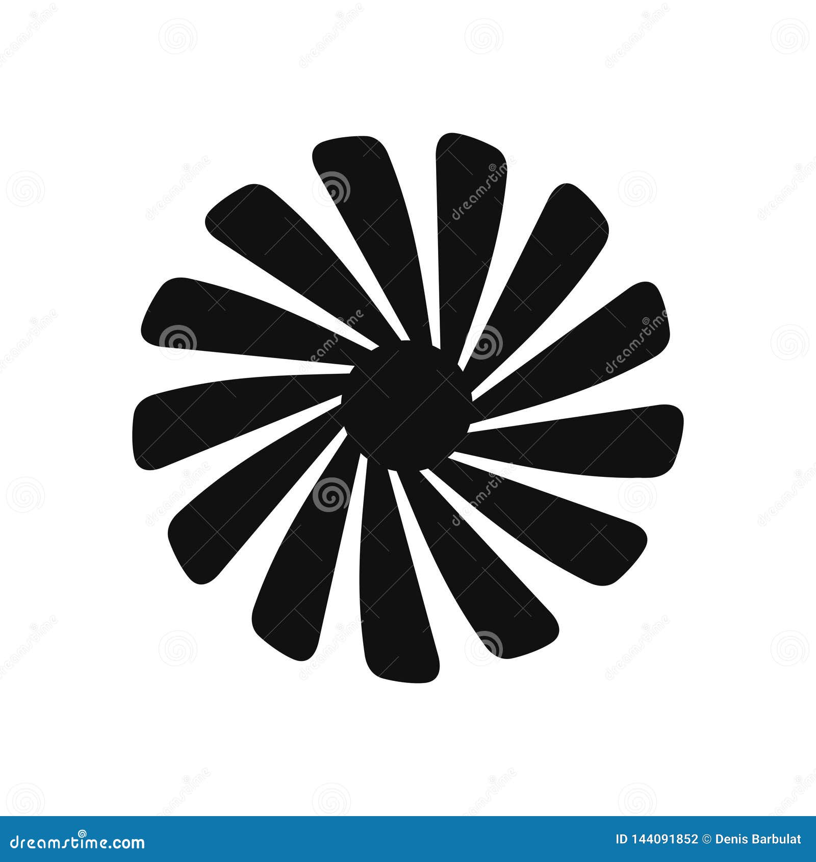 Computer cooling fan stock vector. Illustration of vector - 144091852