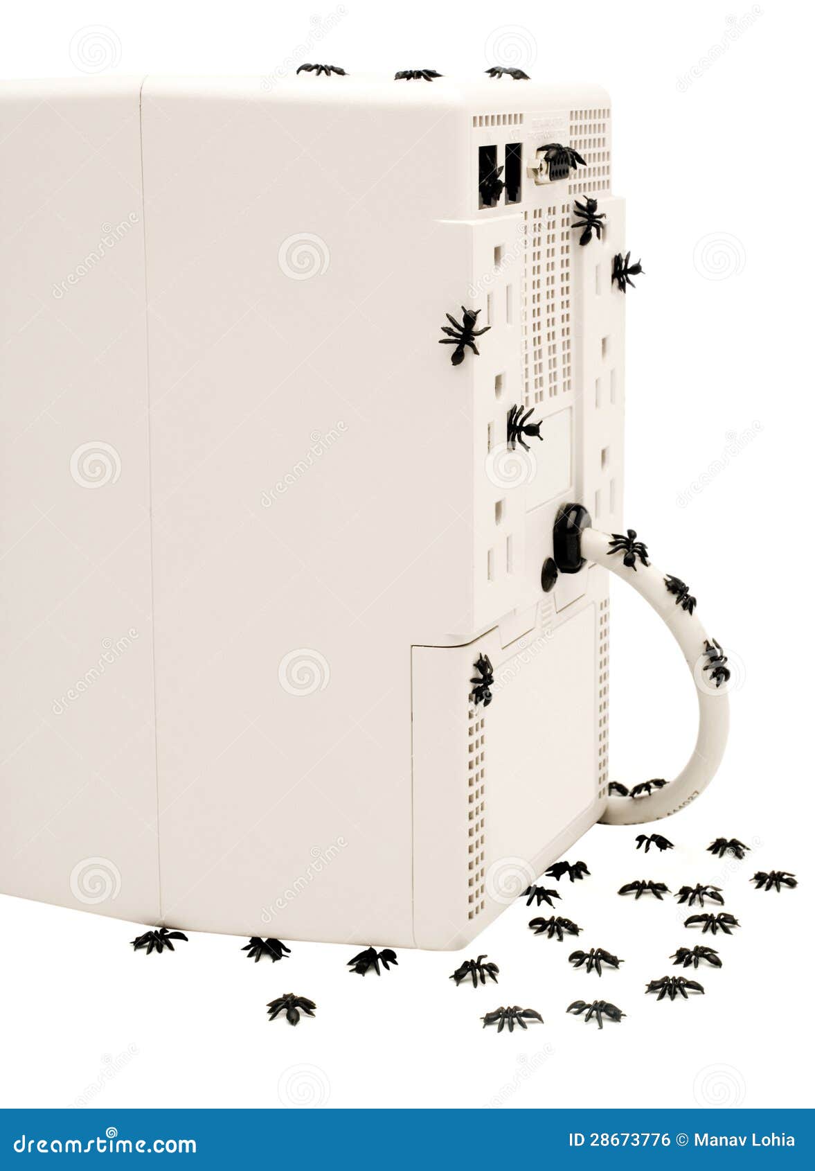 Computer cpu and ants stock photo. Image of debug, problems - 28673776