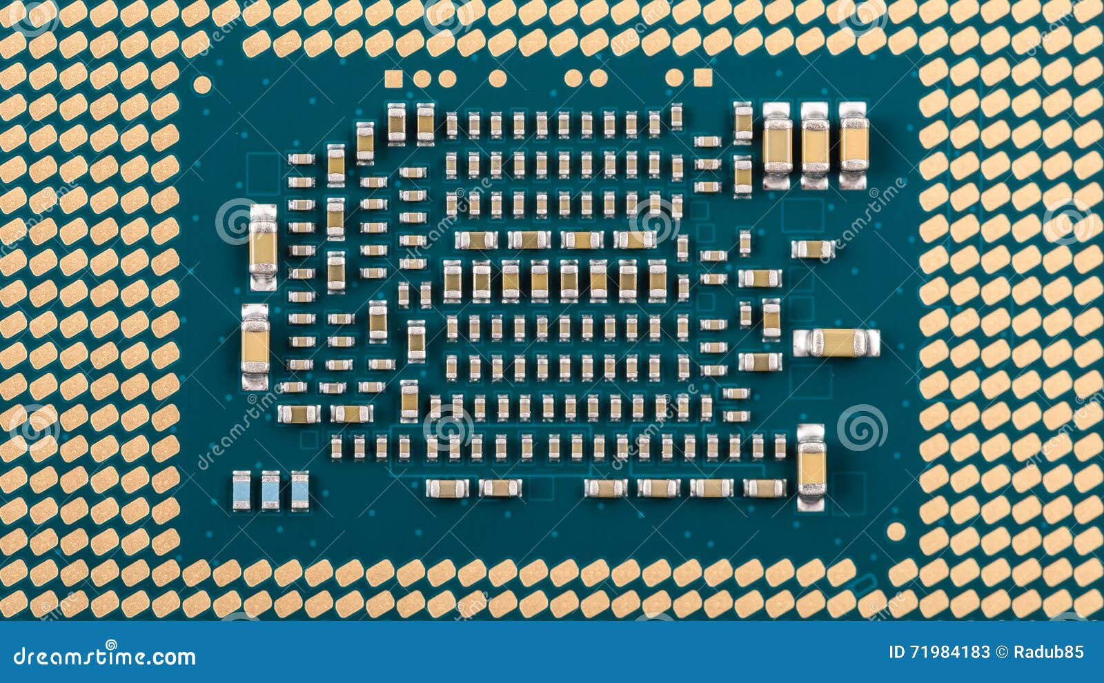 Computer CPU Chip Connectors Stock Image - Image of data, element: 71984183