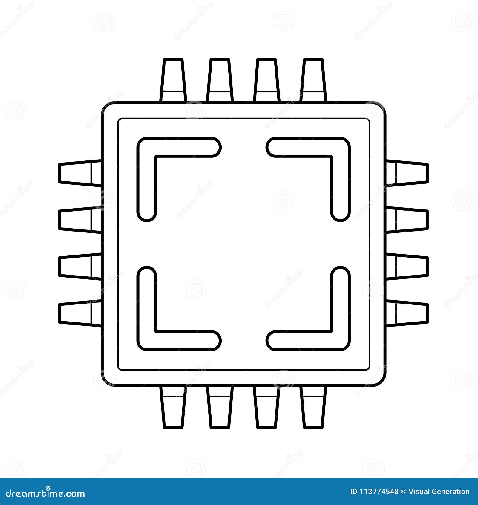 Microelectronics Infographic Chart Design Template Cartoon Vector ...