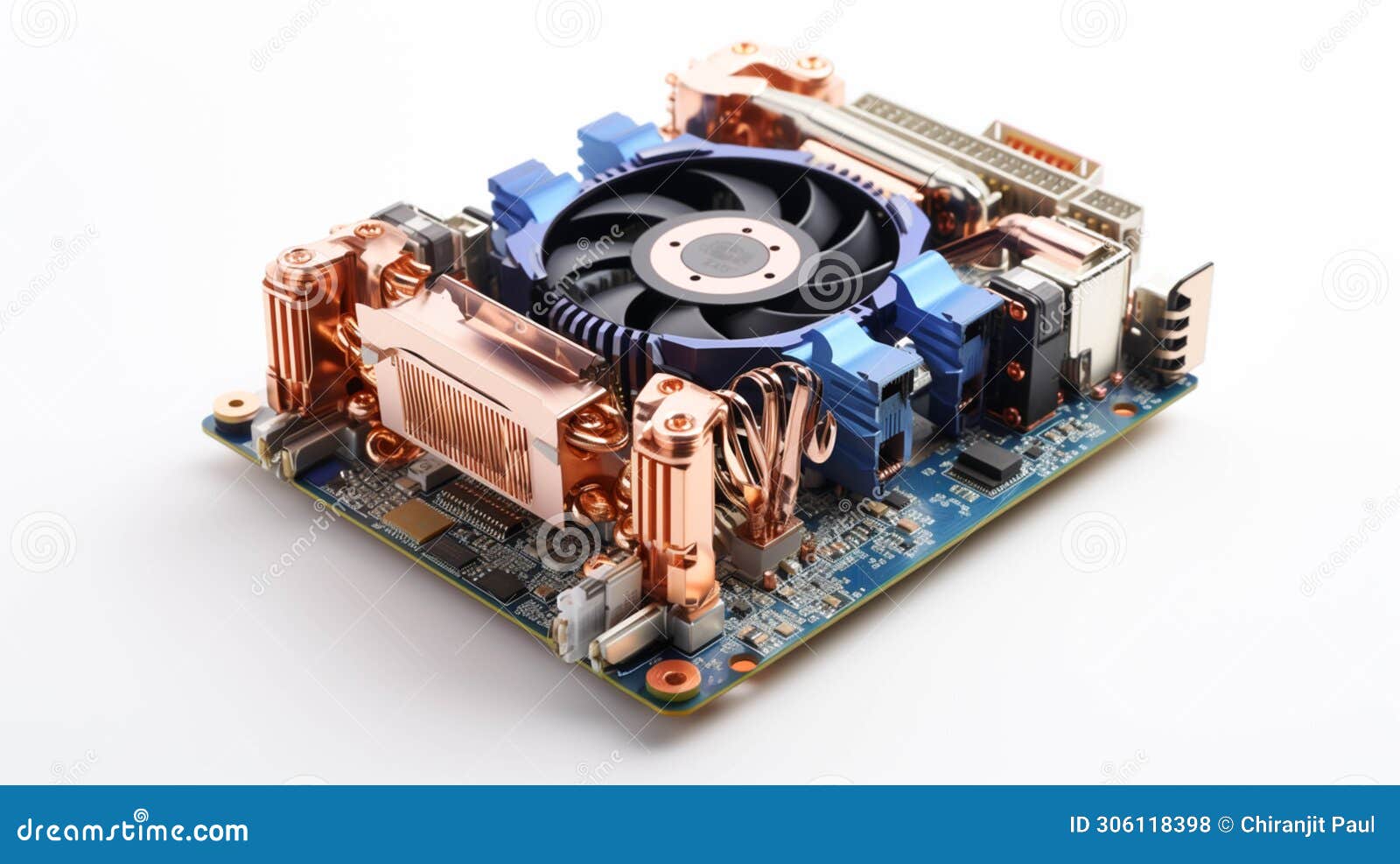 Computer CPU Cooler Isolated on White Stock Photo - Image of cooling ...