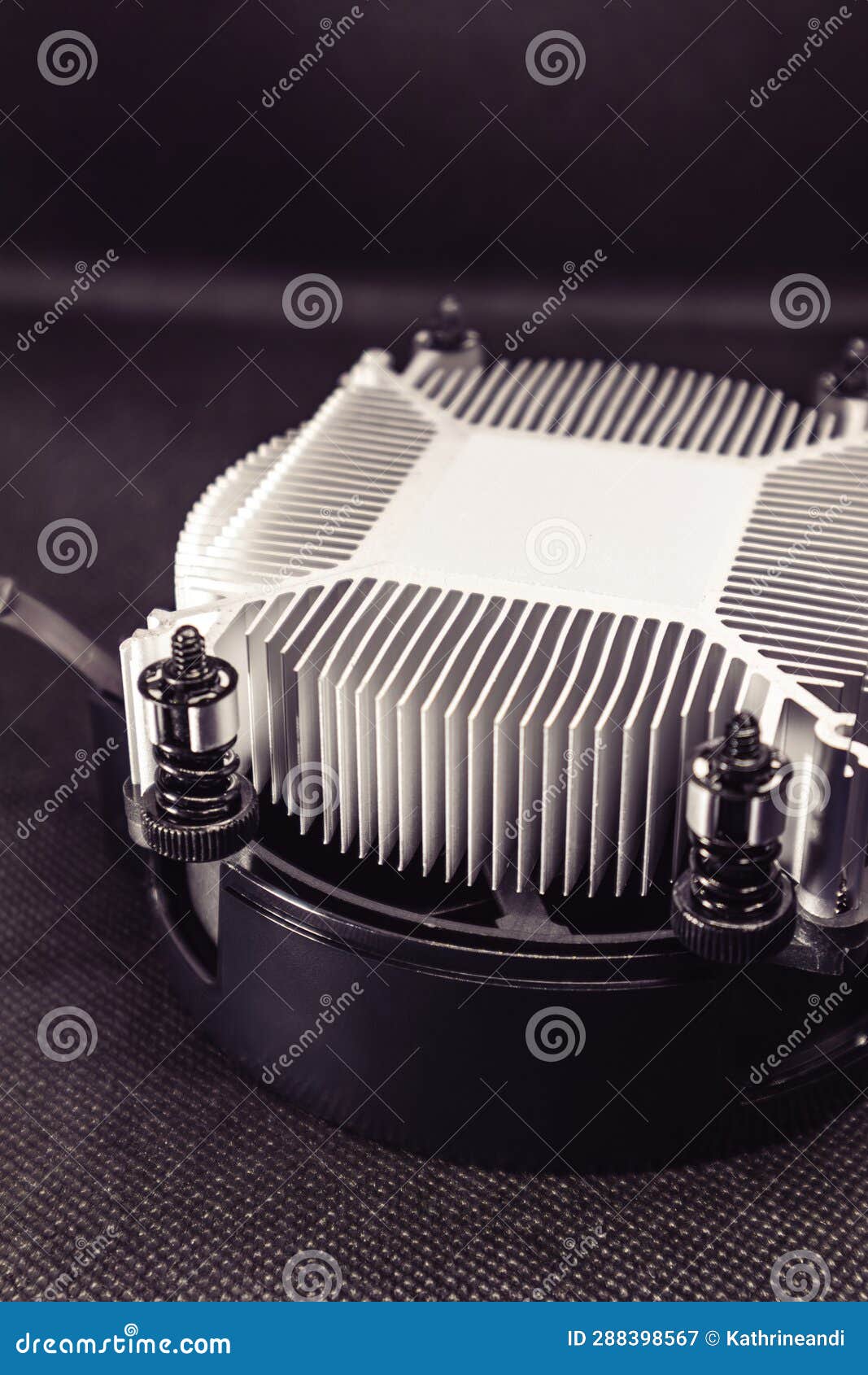 Computer CPU Cooling Radiator Motherboard Close-up Stock Image - Image ...
