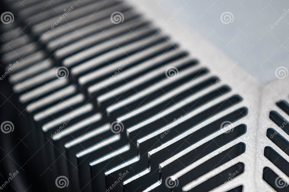 Computer CPU Cooling Radiator Motherboard Close-up Stock Image - Image ...