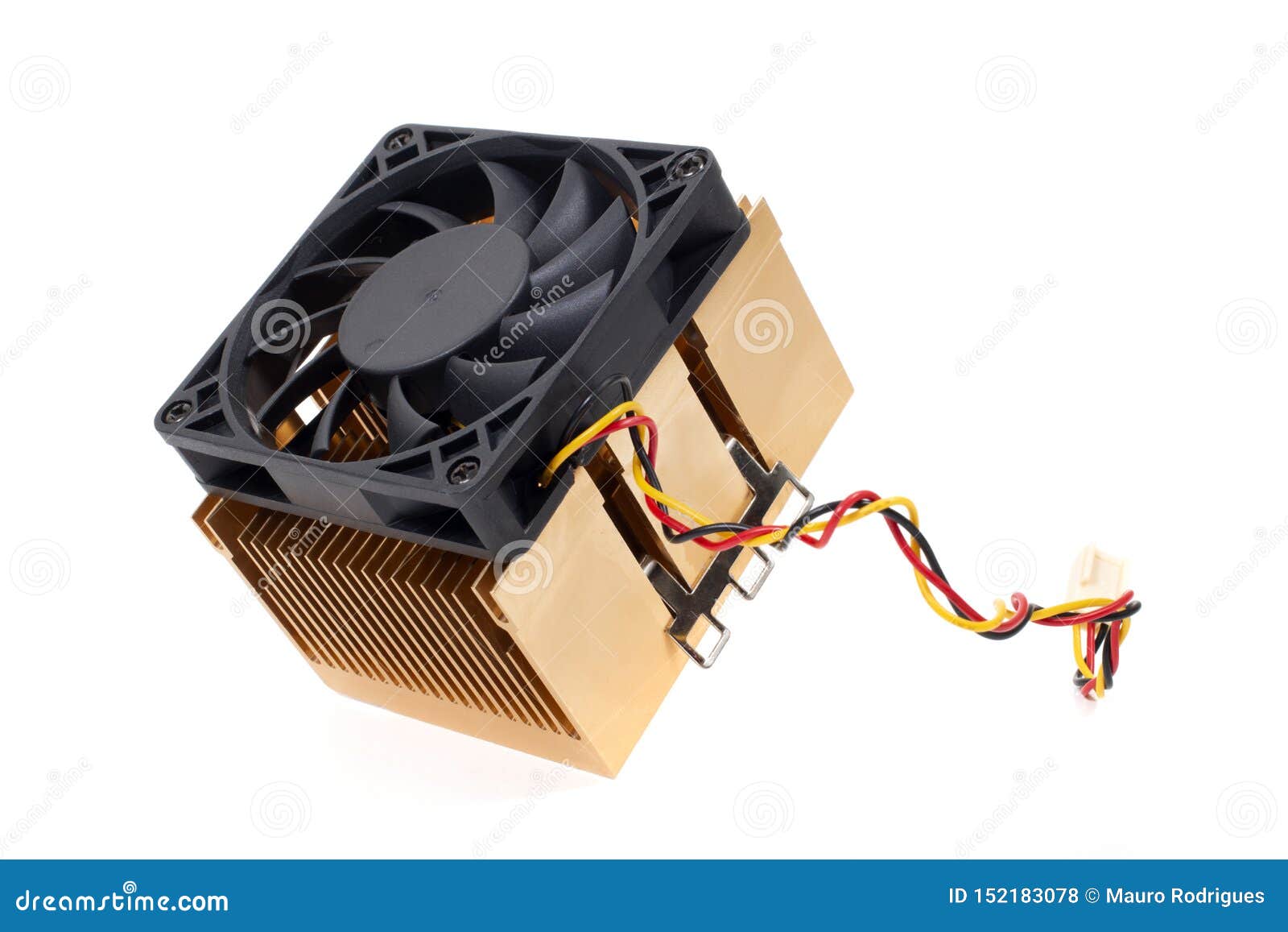 Computer cpu fan stock photo. Image of tech, aluminium - 152183078
