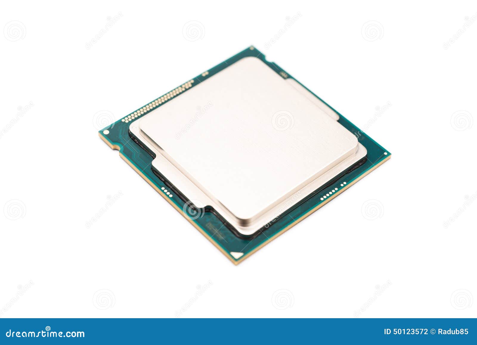 Computer CPU Isolated on White Stock Photo - Image of closeup, computer ...