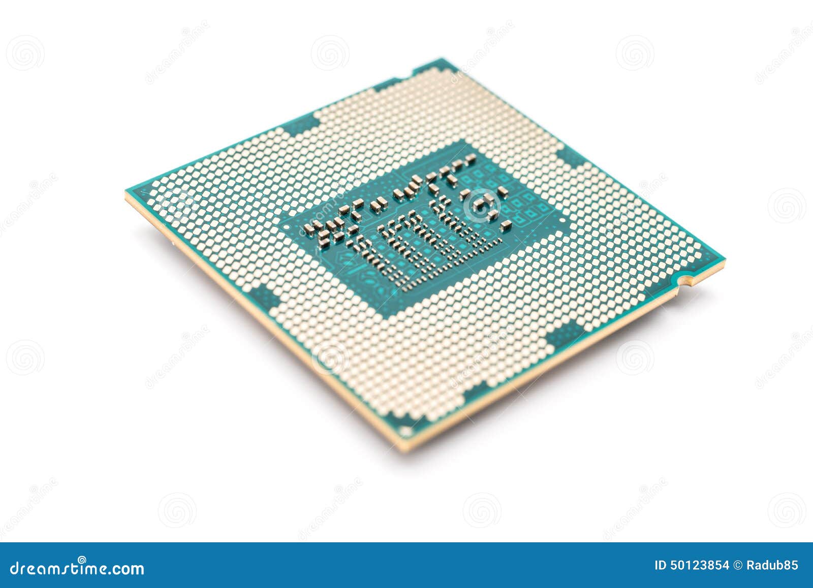 Computer CPU Isolated on White Stock Photo - Image of component, micro ...