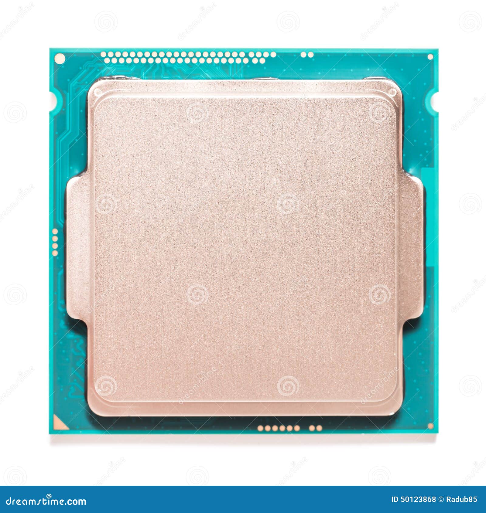 Computer CPU Isolated on White Stock Photo - Image of information ...