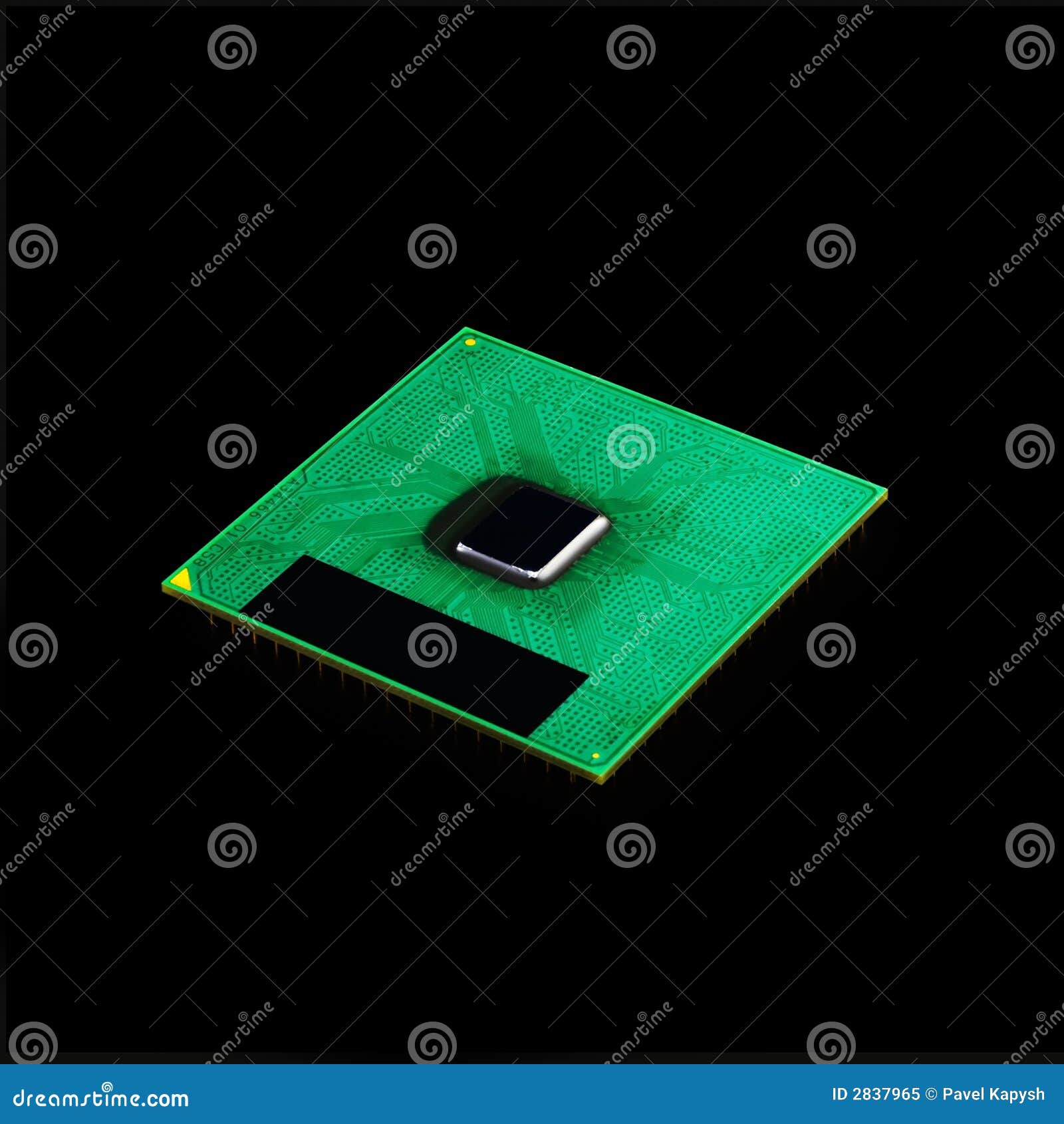 Processor Chip On Circuit Board Stock Image | CartoonDealer.com #8014999