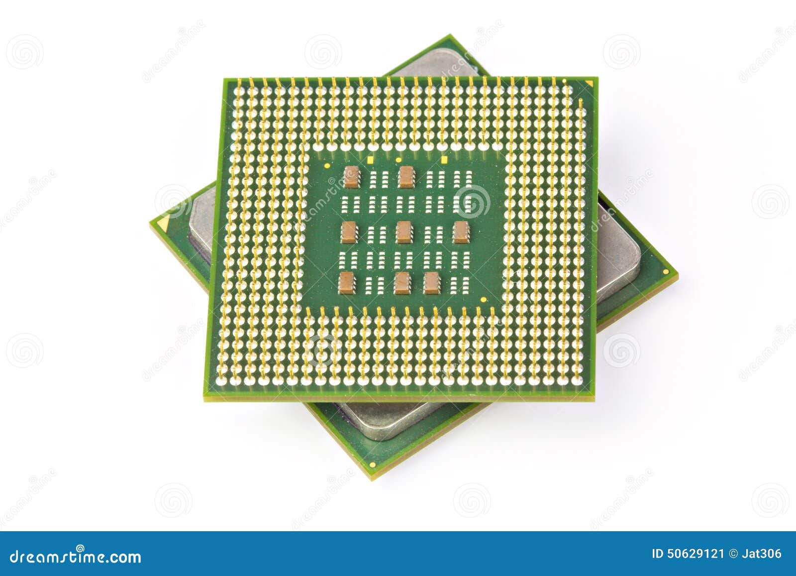 Computer CPU Processor Chip Stock Image - Image of chip, square: 50629121