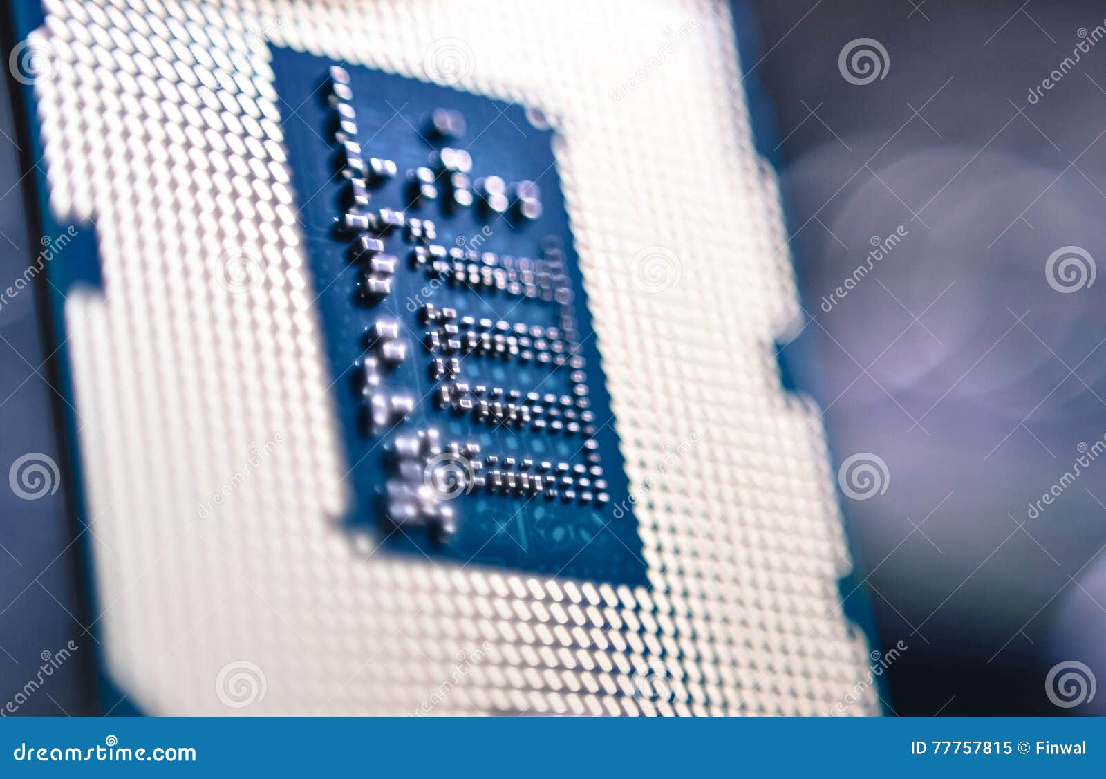 Computer CPU Processor Micro Chip Close Up in Details Stock Image ...
