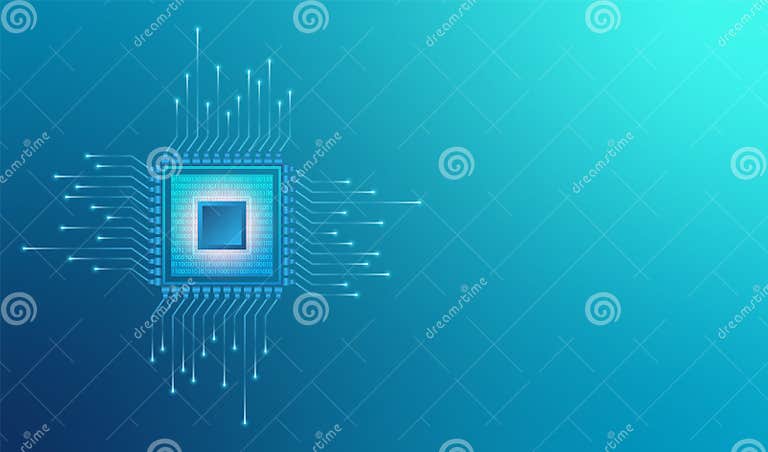 Computer Cpu Processor System Chip Abstract Data Flow Binary Code In 