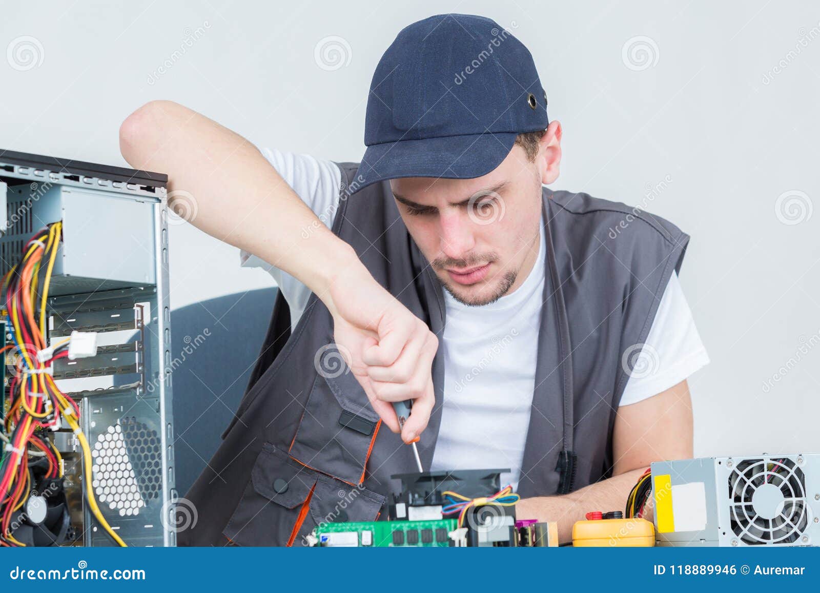 Computer CPU Repair Department Stock Photo - Image of reparation ...