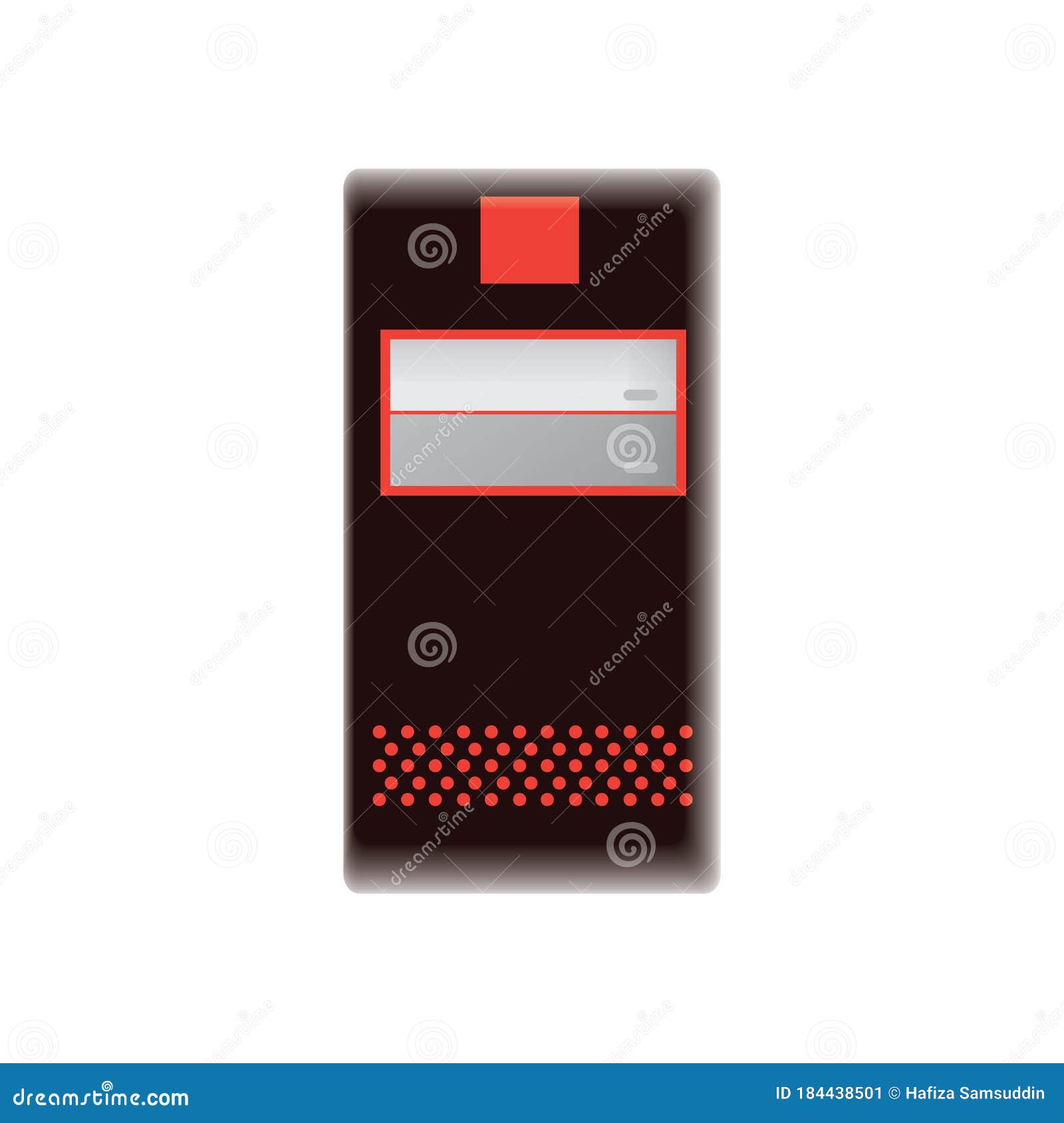 Computer Cpu. Vector Illustration Decorative Background Design Stock ...