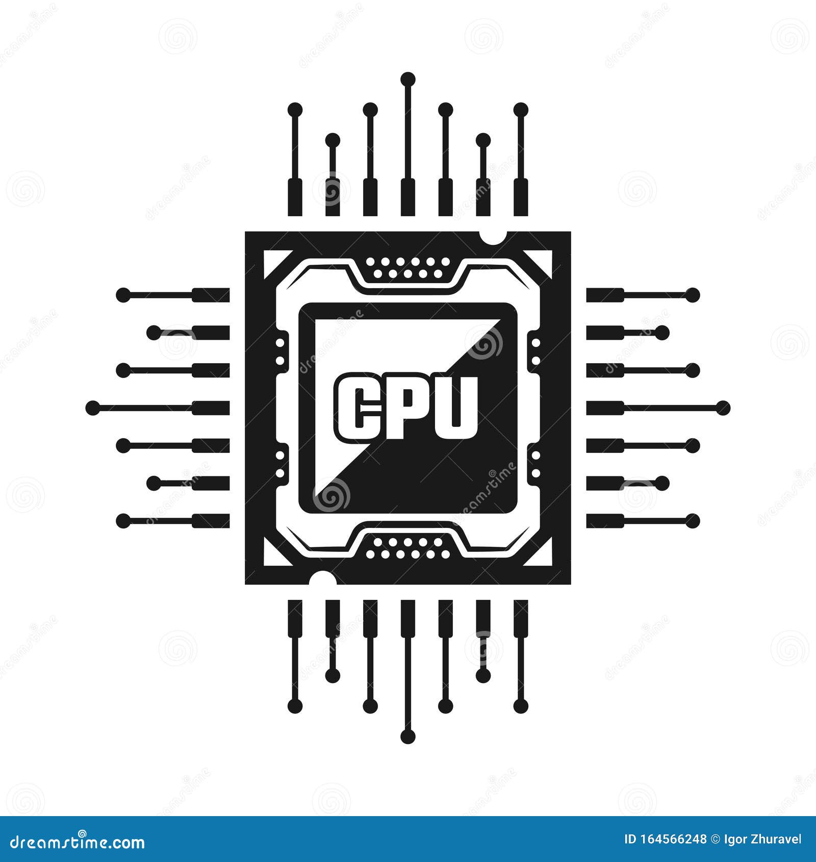 Computer CPU Vector Object or Design Element Stock Vector ... Computer CPU Vector Object or Design Element Stock Vector ...