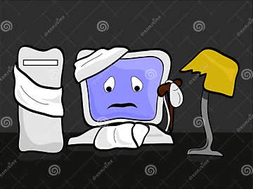 Computer Crash stock vector. Illustration of suffer, unusable - 7168888
