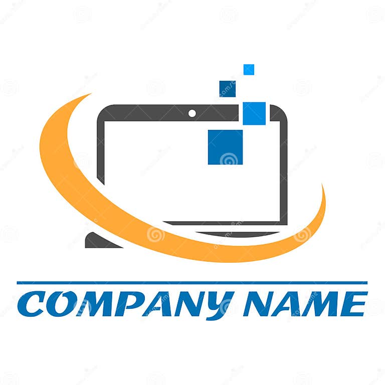 Computer creative logo stock vector. Illustration of logo - 80829578