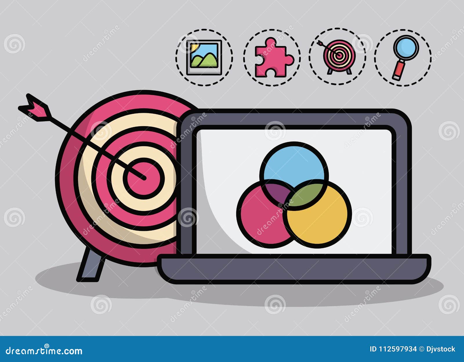 Creative process design stock vector. Illustration of graphic - 112597934