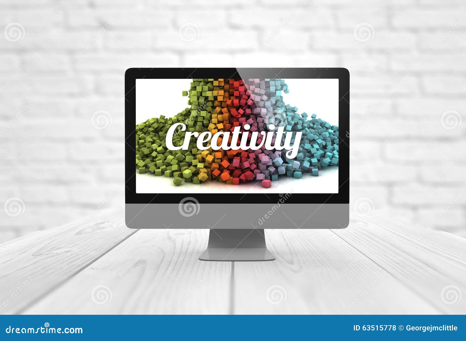 Computer creativity stock illustration. Illustration of design - 63515778