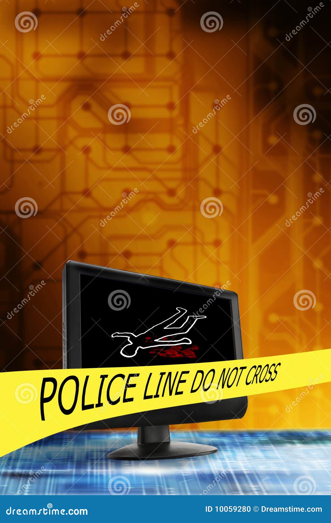 Computer crime stock photo. Image of illegal, monitor - 10059280
