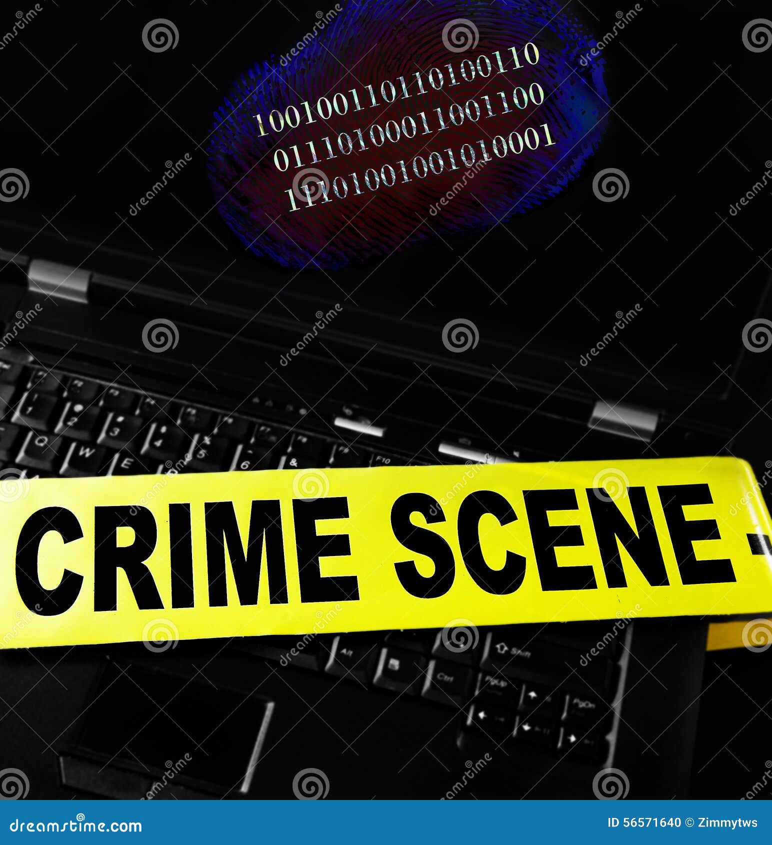 Computer crime print stock photo. Image of scene, cyber - 56571640