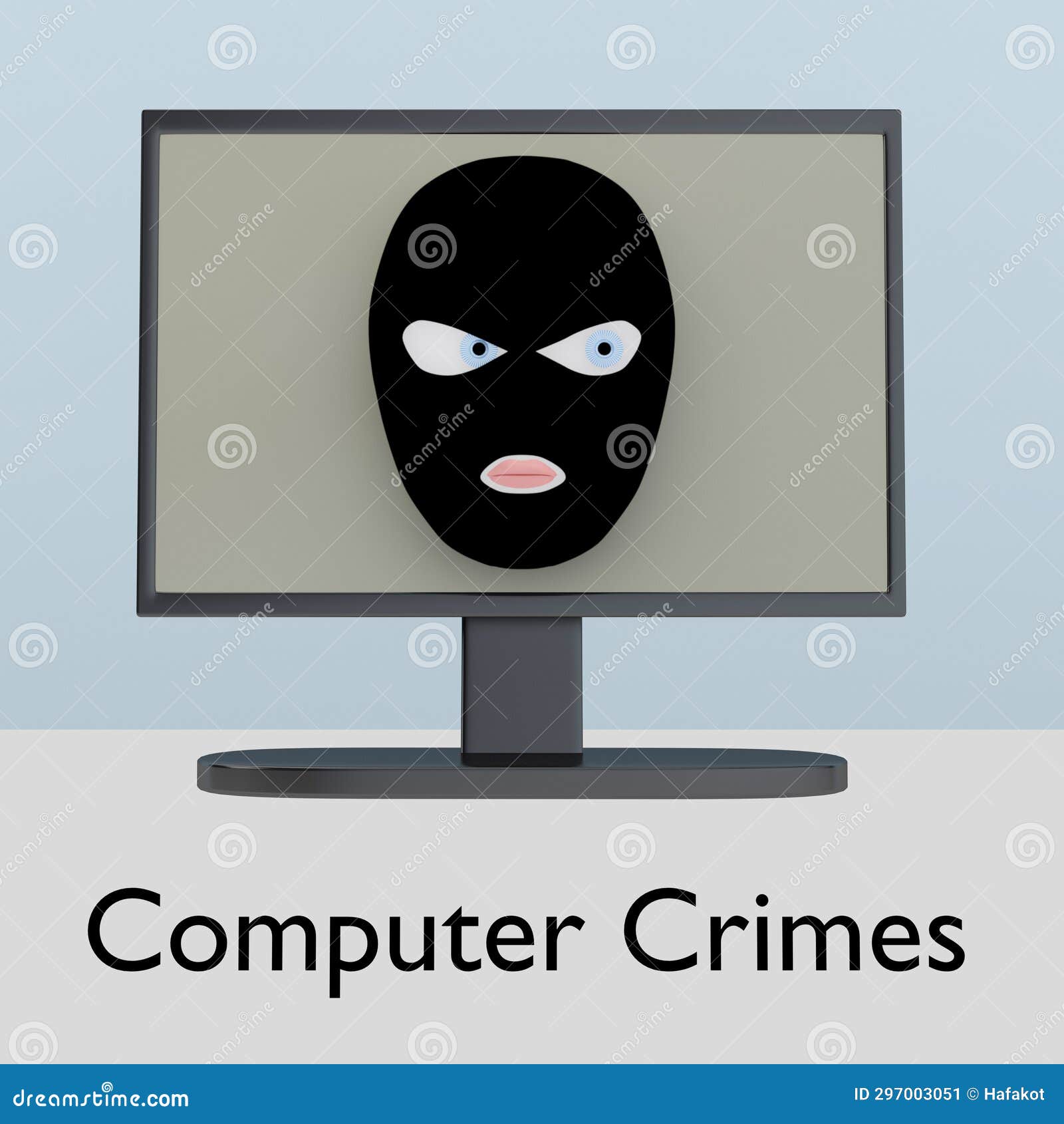 Computer Crimes concept stock illustration. Illustration of computer ...