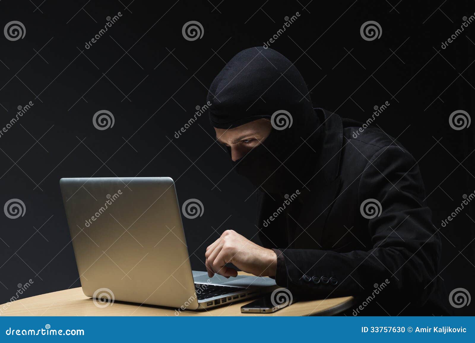 Computer Criminal Stealing Information Stock Photo - Image of ...