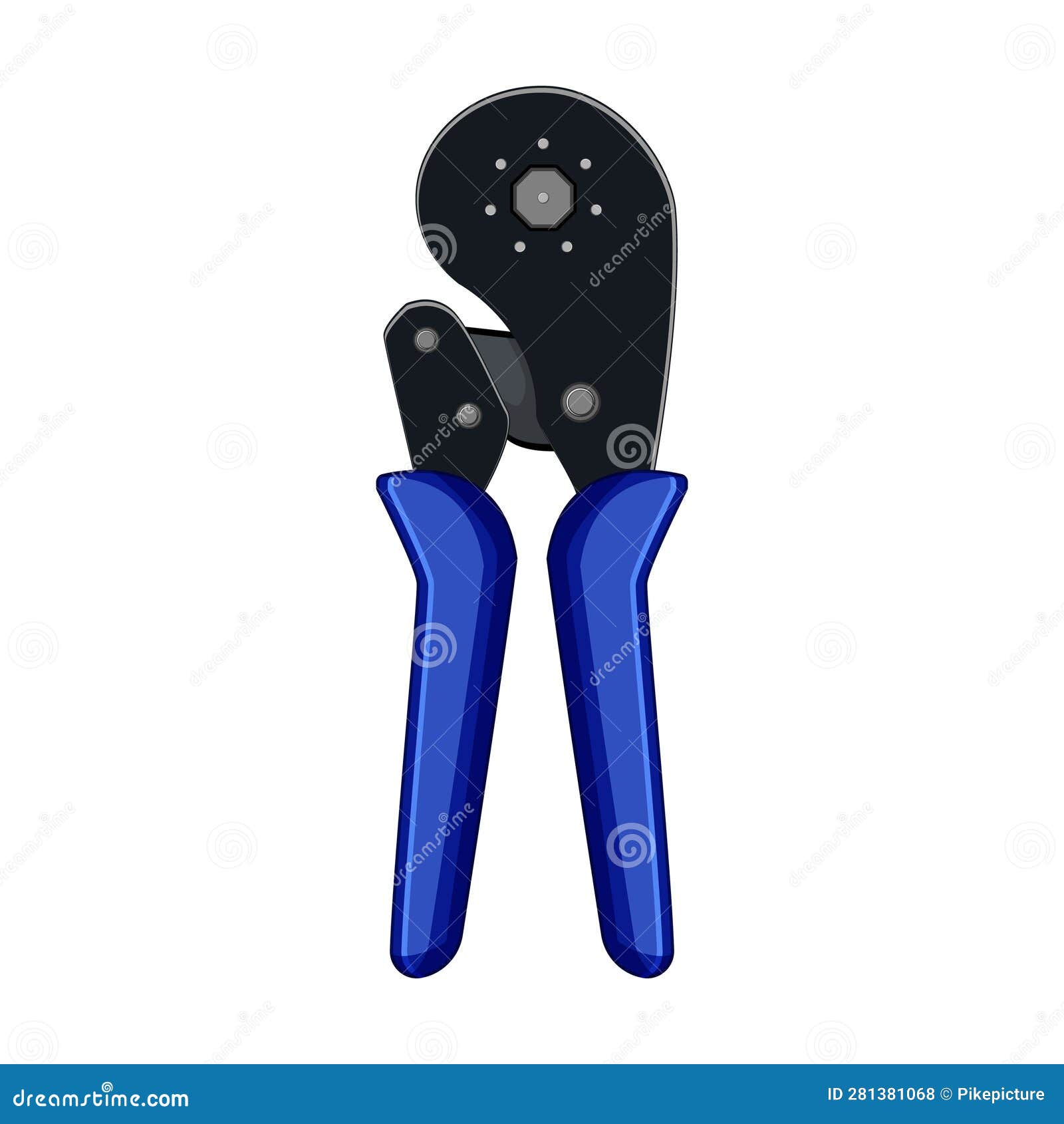 Computer Crimper Tool Cartoon Vector Illustration Stock Vector ...