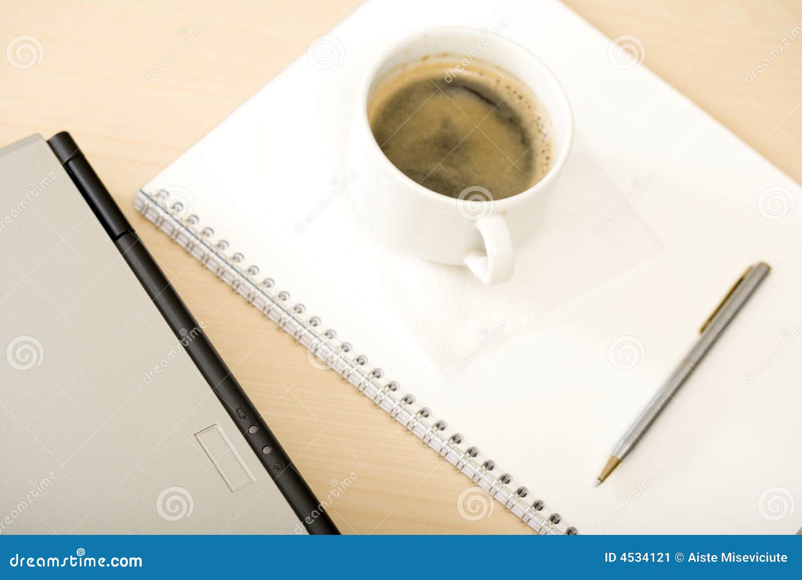 Computer with a Cup of Coffee Stock Image - Image of monitor, interior ...
