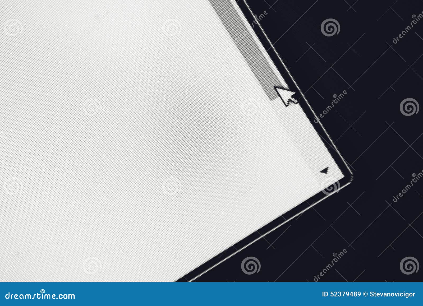 Computer Cursor Arrow On Scroll Bar Stock Image Image Of Arrow Scroll 52379489