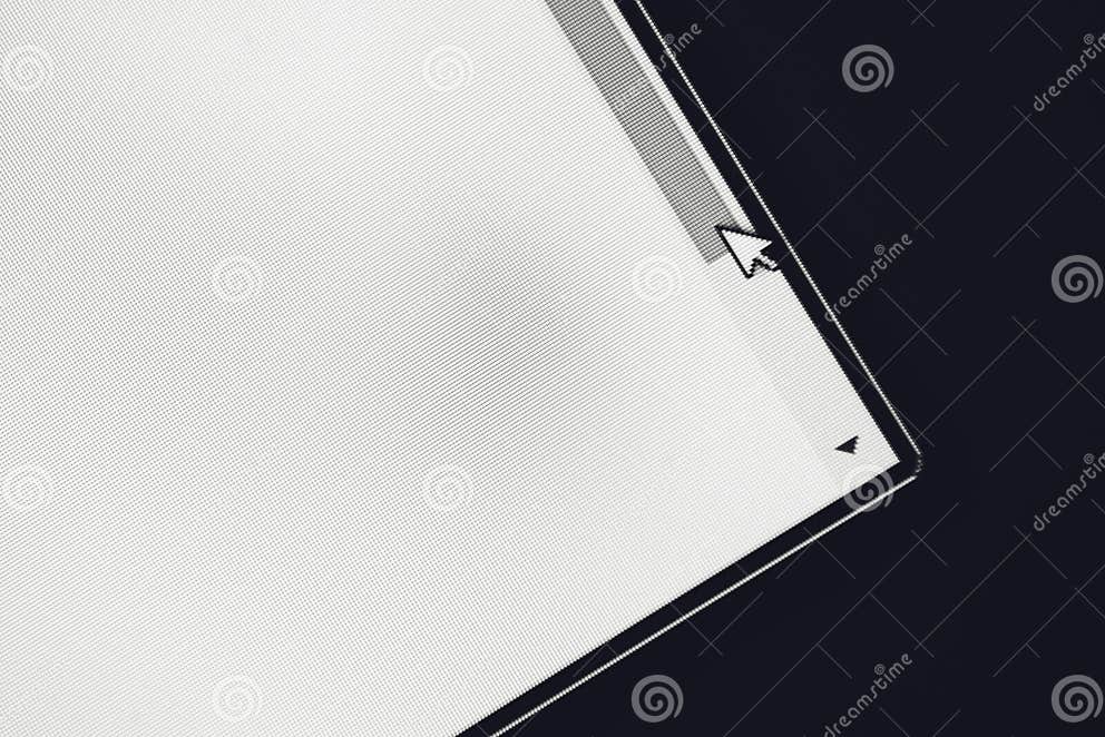 Computer Cursor Arrow On Scroll Bar Stock Image Image Of Arrow Scroll 52379489 9292