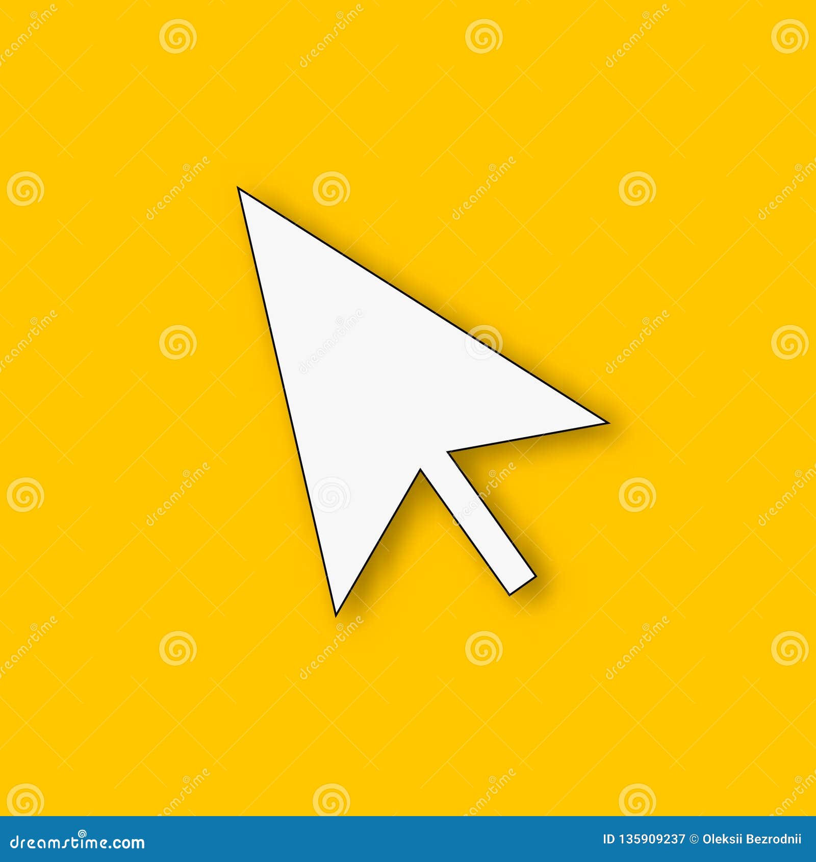 Computer Cursor Click Arrow Stock Vector - Illustration of mouse, click ...